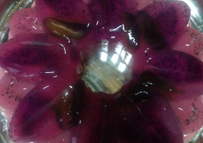 Resipi Puding Buah Naga Semanis Kurma Miera Humaira #Kurma oleh Miera ...