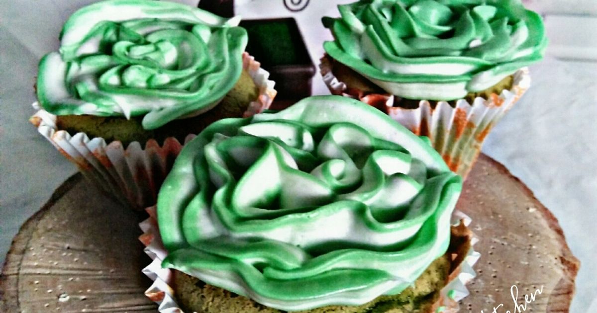 Resep 25 1 Cup Cake Bayam oleh Syahara Kitchen - Cookpad