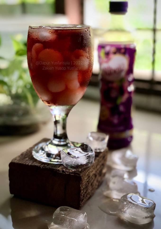 Resipi Air Ribena Soda Longan oleh Dapur Yusfarisyia - Cookpad