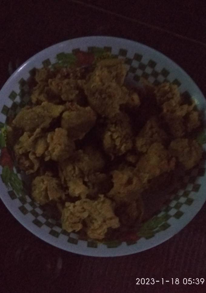 Resep Ayam kentaki tepung curah oleh cittra94 - Cookpad