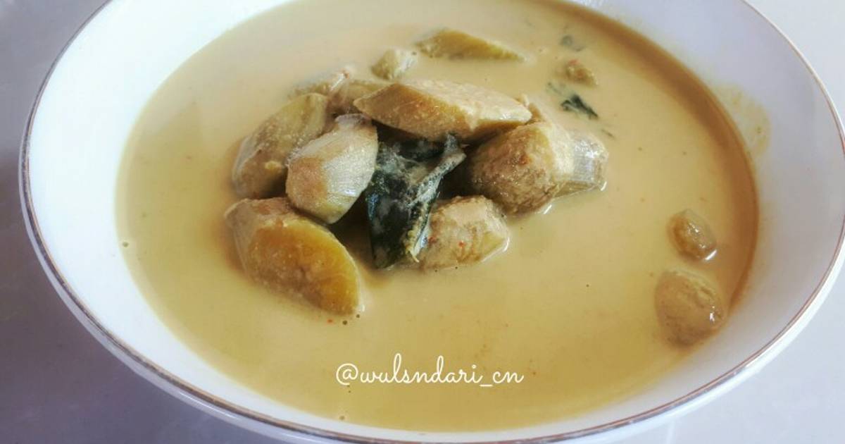 Resep Gulai pisang muda oleh Wulanwulan - Cookpad