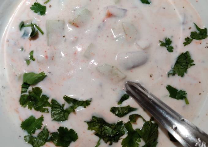 Cucumber Onion Raita Recipe by rama - Cookpad