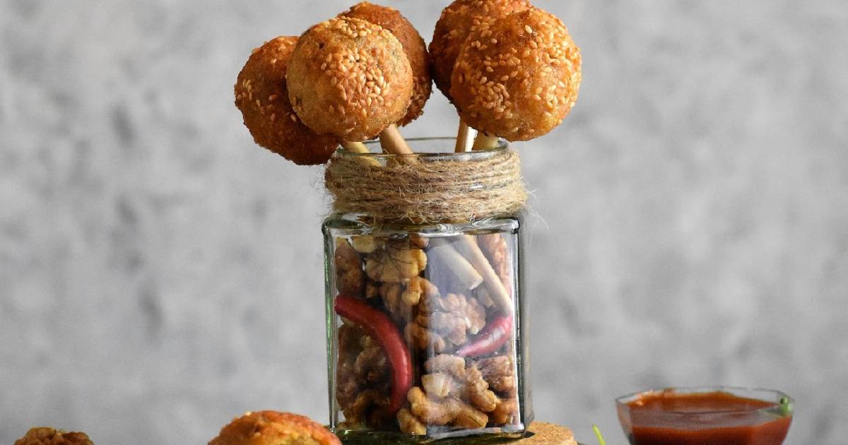 Crispy cheesy walnut lollipops Recipe by Aishwarya Swain - Cookpad