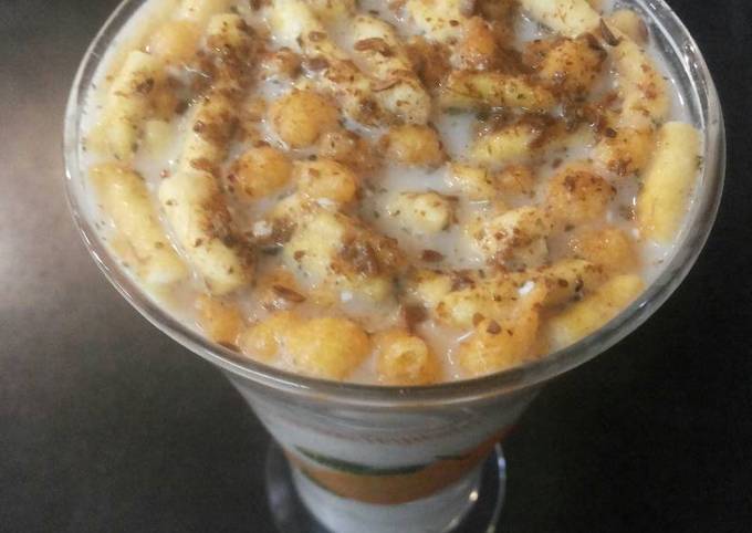 Buttermilk With Boondi And Sev Recipe by Namita Dingwani - Cookpad