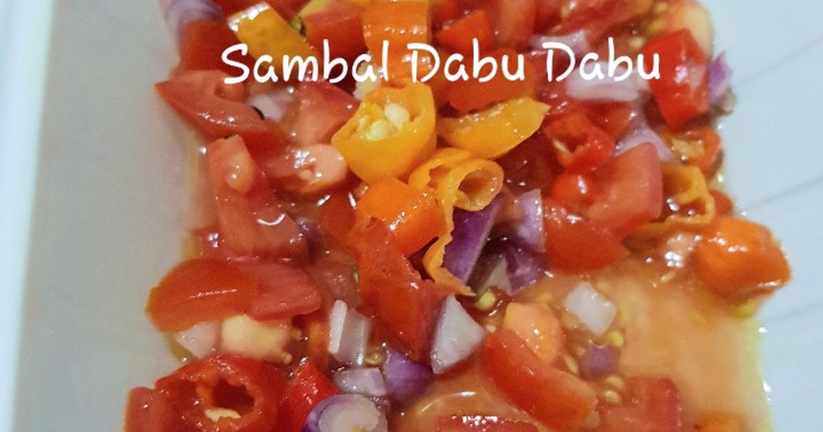 Resep Sambal Dabu Dabu Simple oleh Adnin NingnOng - Cookpad
