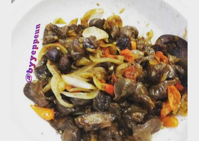 Resep Asem garem ati ampela oleh Malla Yeppeun - Cookpad
