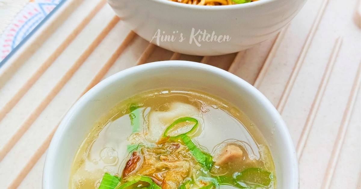 Resep Wonton Soup / Pangsit Kuah oleh Aini's Kitchen - Cookpad