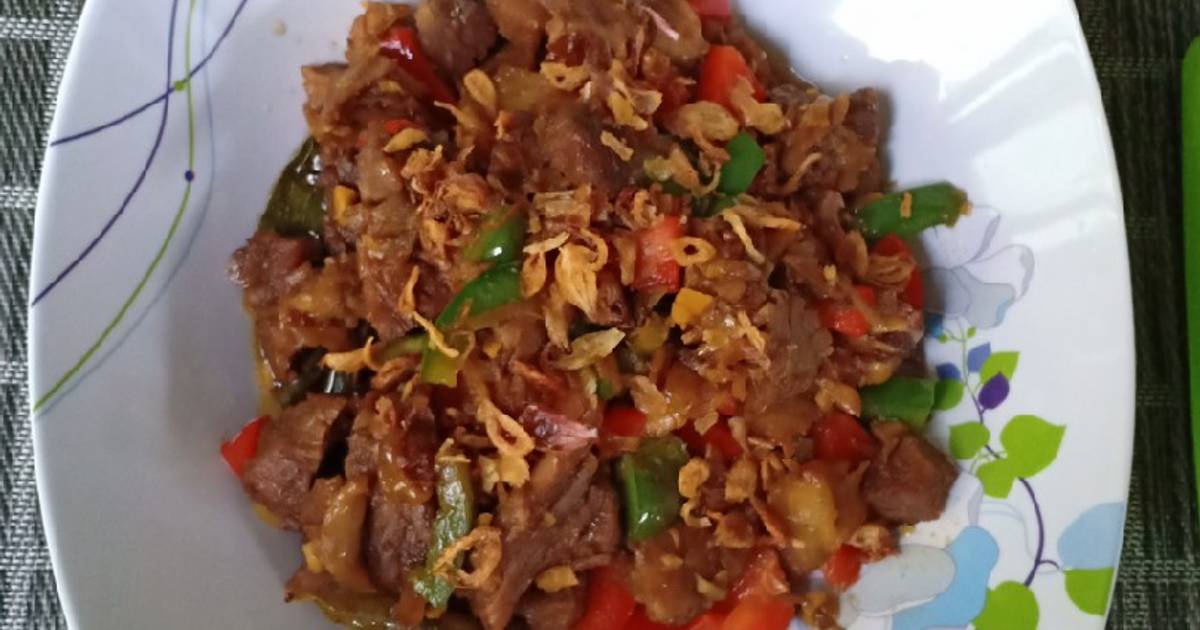 Resep Tumis Daging Paprika oleh dapur Lismar - Cookpad