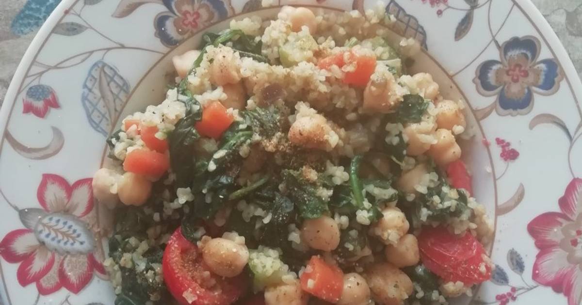 Bulgur con garbanzos Receta de Cristina - Cookpad