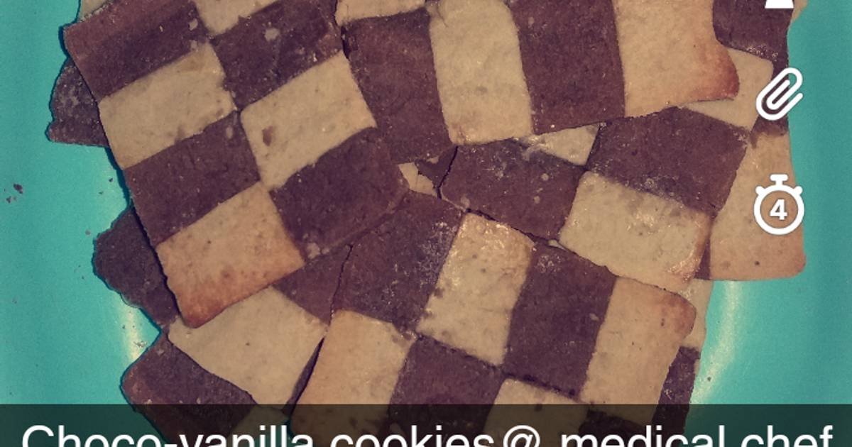 Choco-vanilla cookies Recipe by Salwa Muhammad - Cookpad