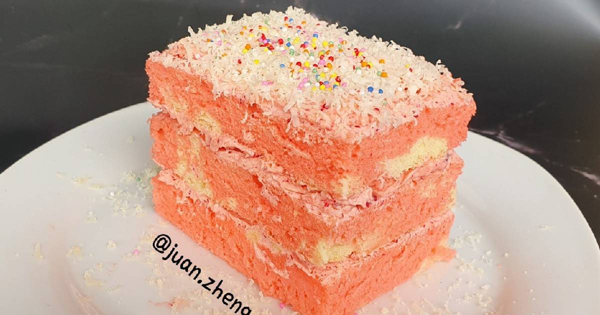43 resep cake 3 layer enak dan mudah - Cookpad