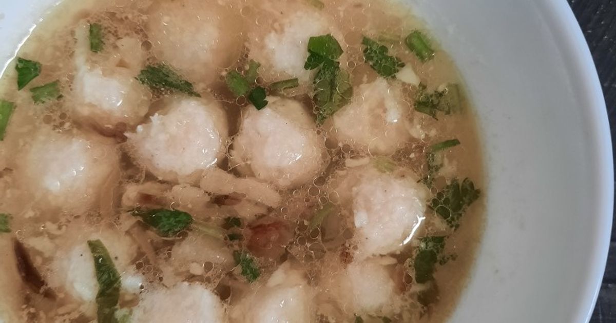 Resep Bakso Ayam/ Bakso Kerikil oleh Kana - Cookpad