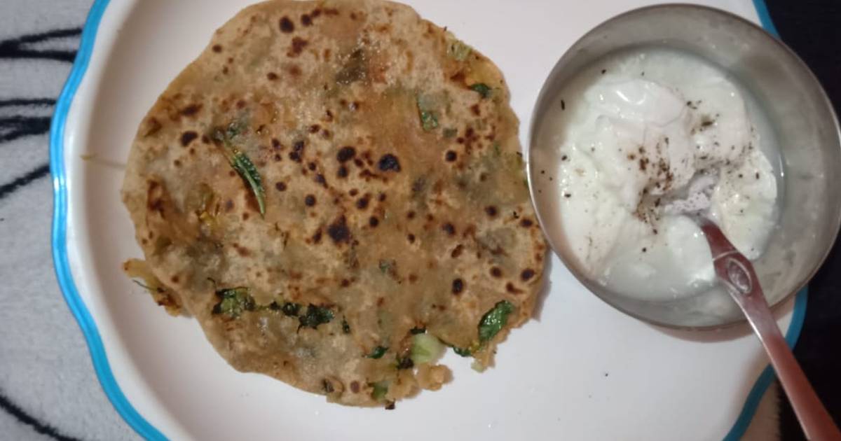 Spring onion Paratha Recipe by Princy Mehta - Cookpad