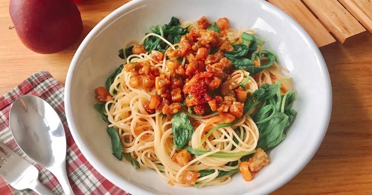 Cách Làm Món Mì Ý (Spaghetti) & Tóp Mỡ Rim Mắm Tỏi của Dory - Cookpad