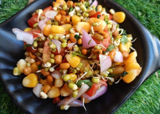 Sweetcorn Mung Bean Sprout Salad Recipe By Chef Tripti Saxena Cookpad