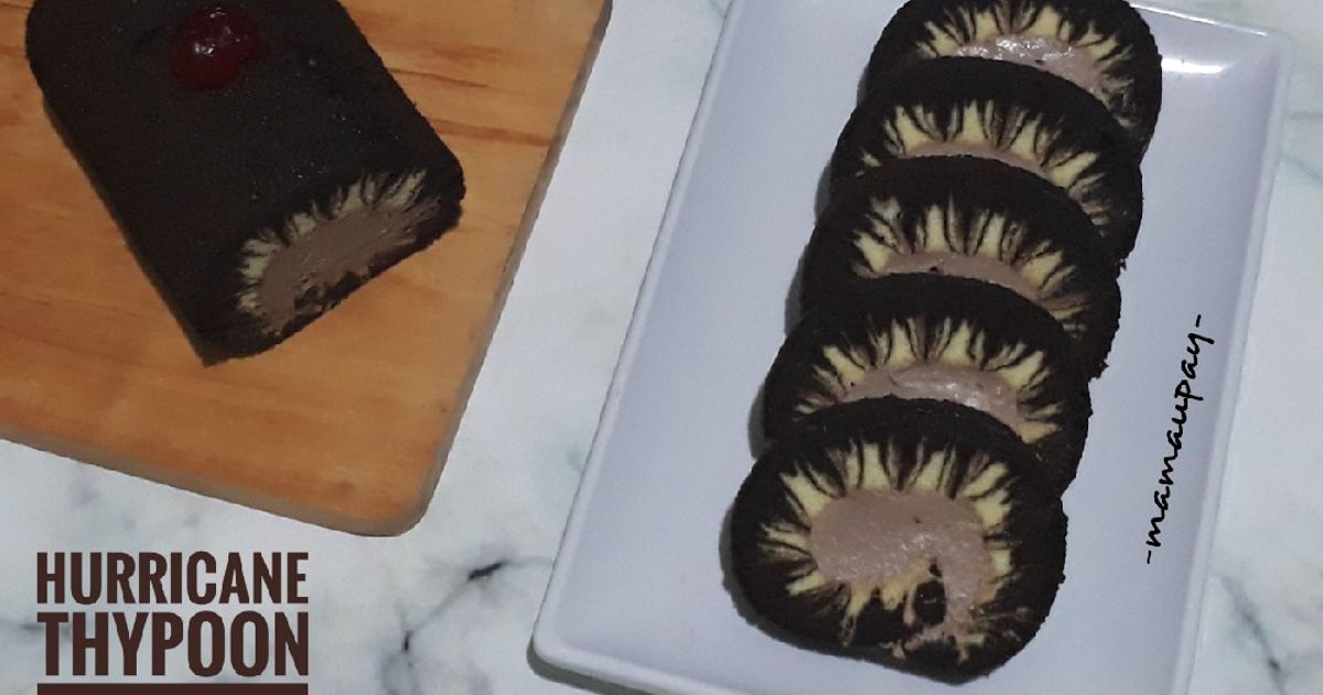 Resep Hurricane Thypoon Chocolate Chiffon Roll Cake #Selasabisa oleh ...