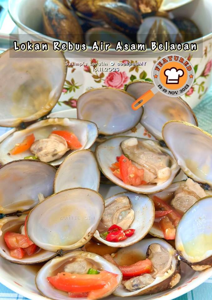 Resipi Lokan Rebus Air Asam Belacan oleh Sesimple Loralin - Cookpad