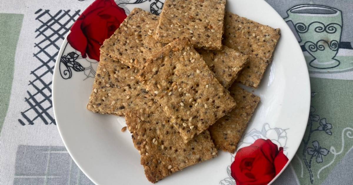 Crackers de semillas saludables Receta de Yessica - Cookpad