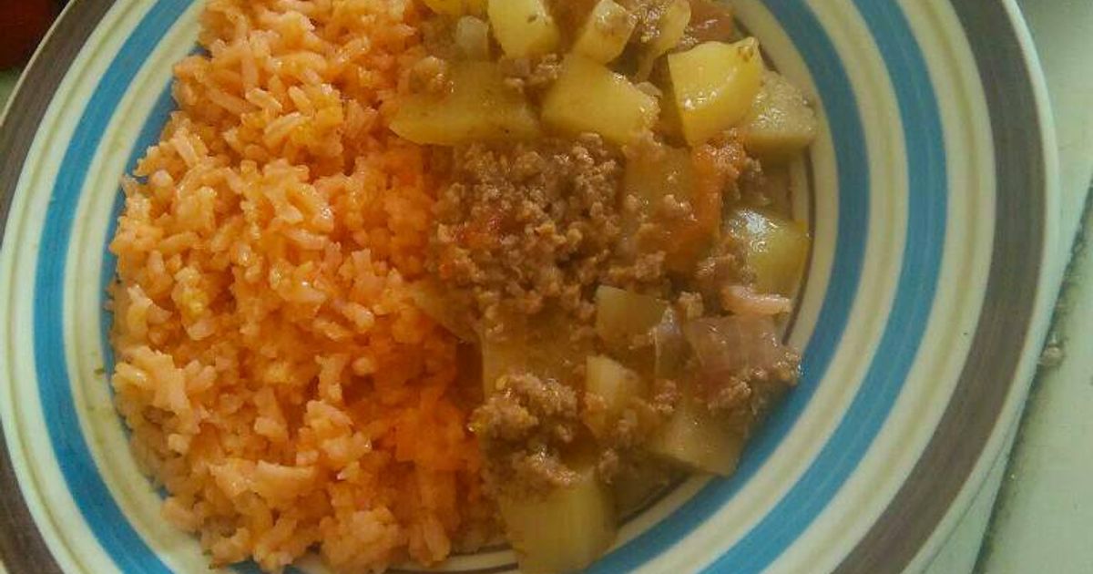 arroz con picadillo y tomate - 43 recetas caseras- Cookpad