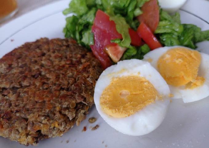 Hamburguesas de lentejas Receta de Andrea Torres- Cookpad