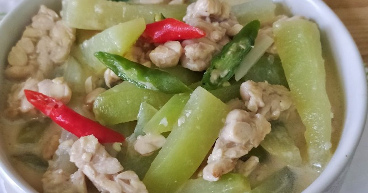 Resep Lodeh Labu Siam Tempe (Versi Bumbu Dasar) oleh Mira_Jabir - Cookpad