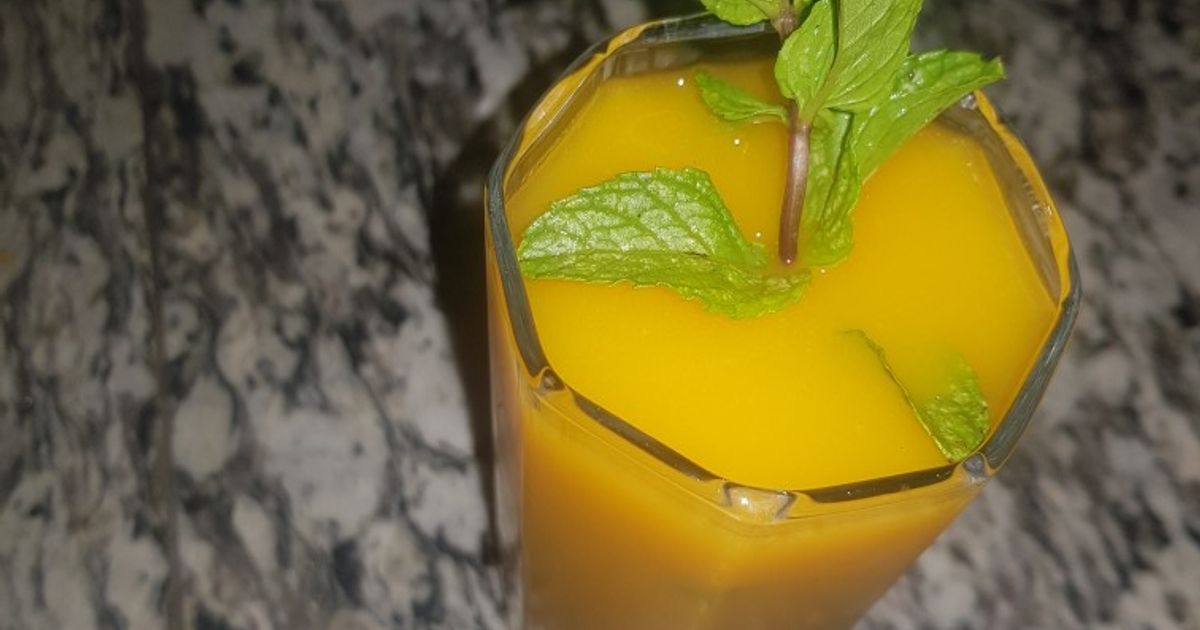 Minty Mango Juice Recipe by muna naseer - Cookpad