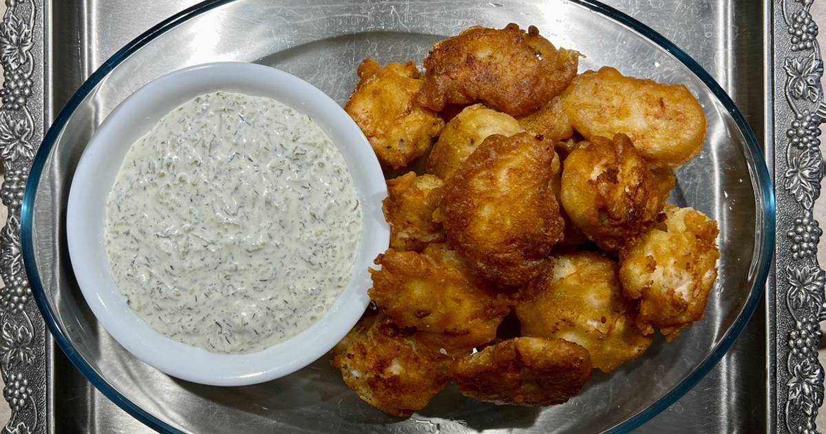 طرز تهیه بنیه مرغ با سس تارتار (جوجه چینی)🍗 Chicken beignets with ...