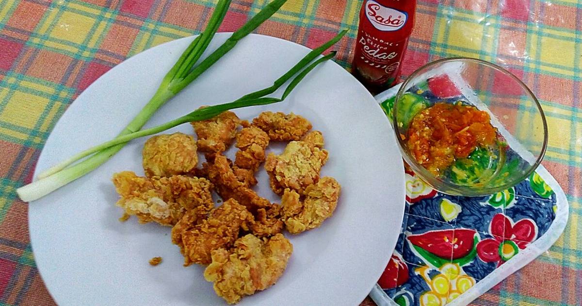 Resep Ayam Fillet Crispy Sambal Geprek Oleh Sheke Cookpad