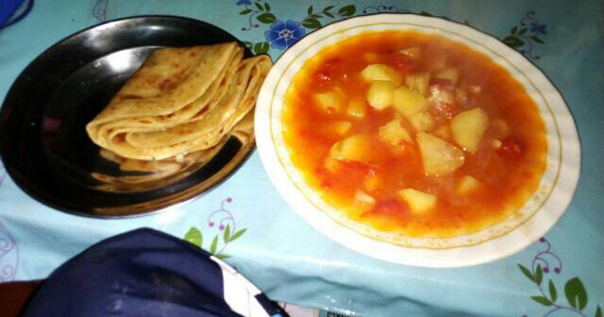 Potato stew and chapati for one Recipe by dennis - Cookpad
