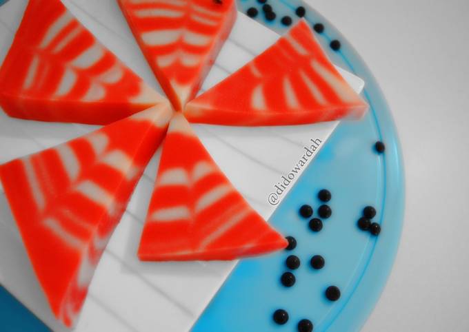 Resep Puding Zebra Merah Putih oleh Wardat El Ouyun - Cookpad