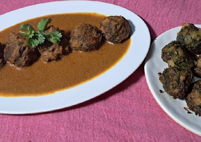 Spinach kofta curry Recipe by Archana Devi ( Chaurasia) - Cookpad
