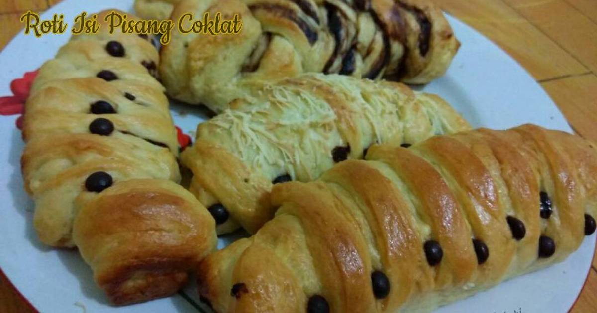 Resep Roti isi Pisang Coklat oleh Yani Astari 야니아스타리 - Cookpad