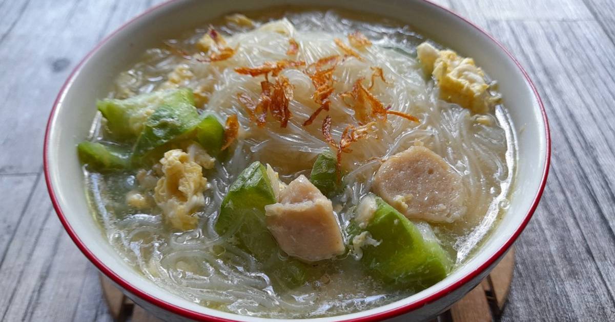 110 resep sup oyong telur bakso enak dan mudah - Cookpad