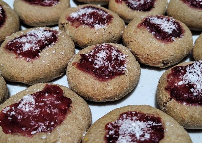 Pepas integrales con mermelada de frutillas 🍓 Receta de Gaby Thiessen ...