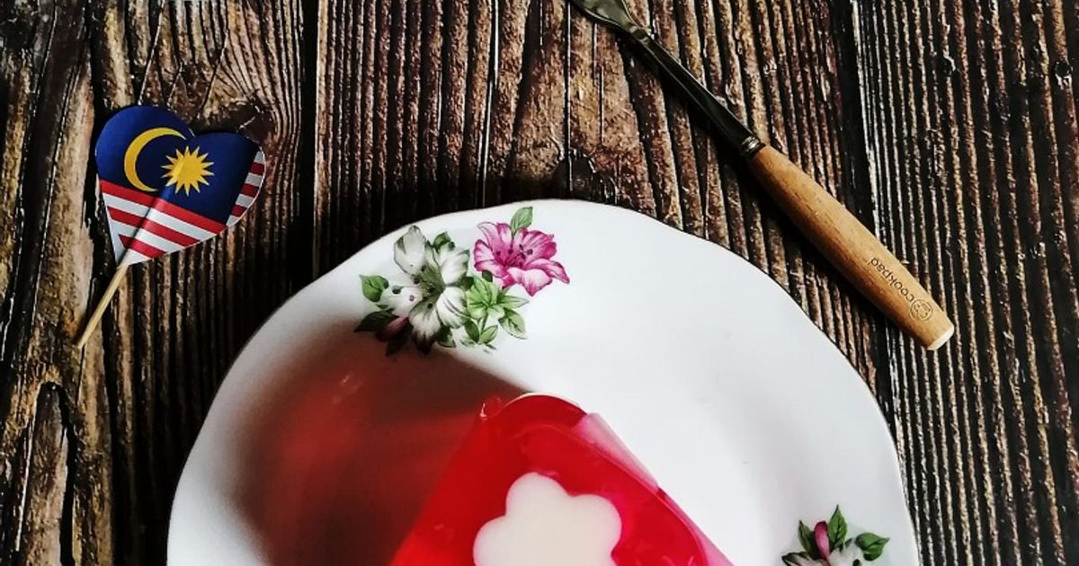 Resipi Agar Agar Cermin Bunga Raya oleh Julia ALeen Aireish - Cookpad