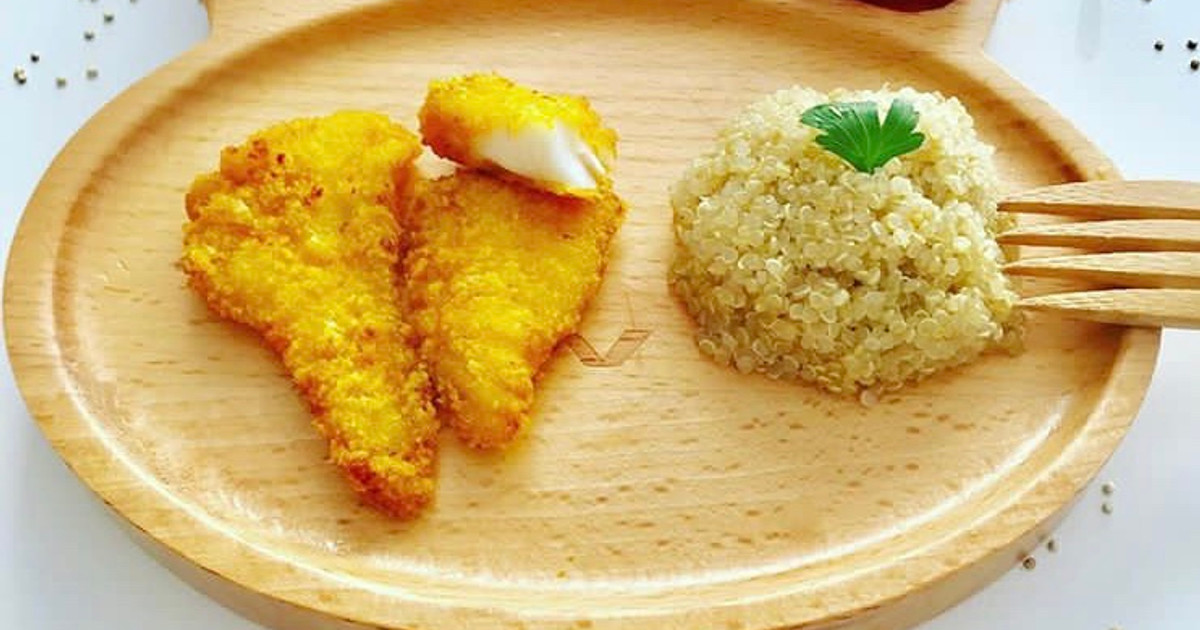 Cabillaud Pané Sans Plv Accompagné De Quinoa de Baby Food Allergies ...