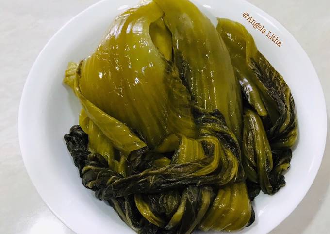 Resep Cara membuat asinan sawi pahit oleh Angela Litha - Cookpad