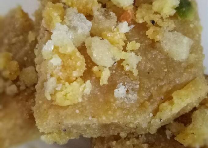 Besan chakki Recipe by Ruchi Chopra - Cookpad