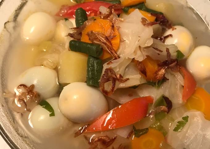 Resep Sop Telur Puyuh oleh utami aini - Cookpad
