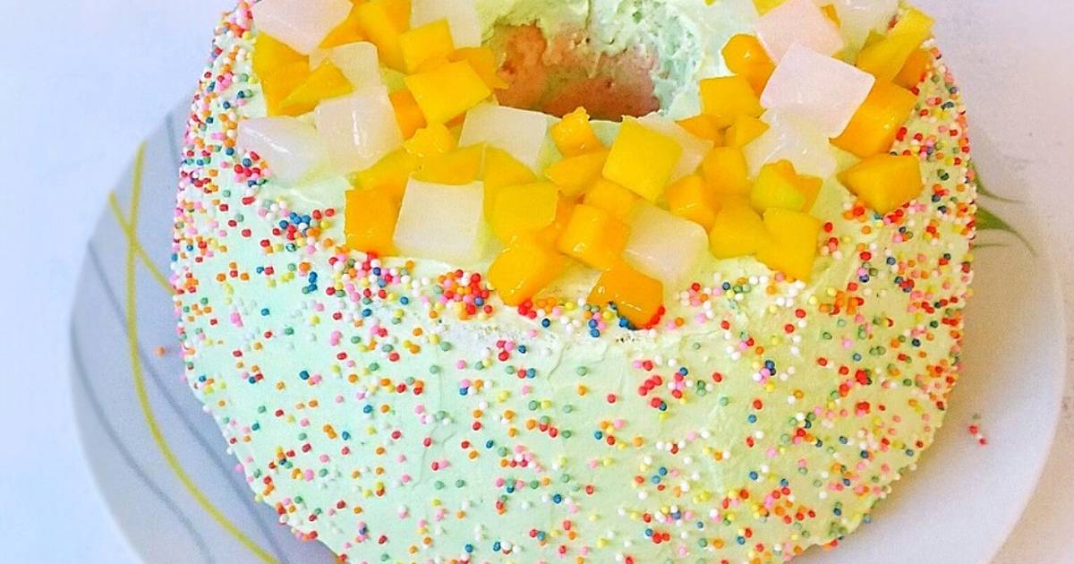 Resep Es Teler Chiffon Cake Putih Telur oleh mbaiyya - Cookpad