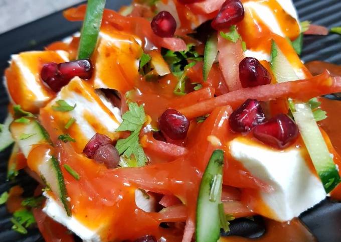 Paneer salad Recipe by Nikita Kathuria - Cookpad