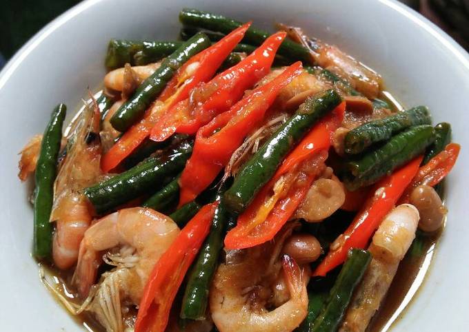 Resep Tumis Udang Kacang Panjang oleh Maylisha - Cookpad