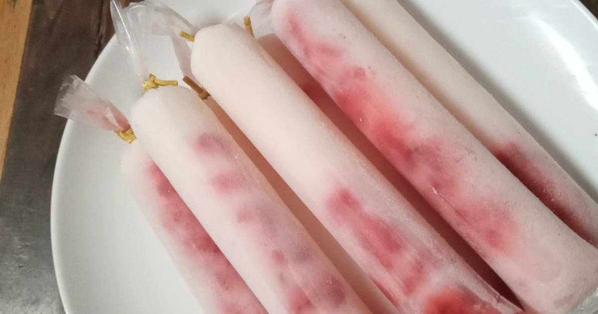 100 resep es lilin strawberry frozen enak dan mudah - Cookpad
