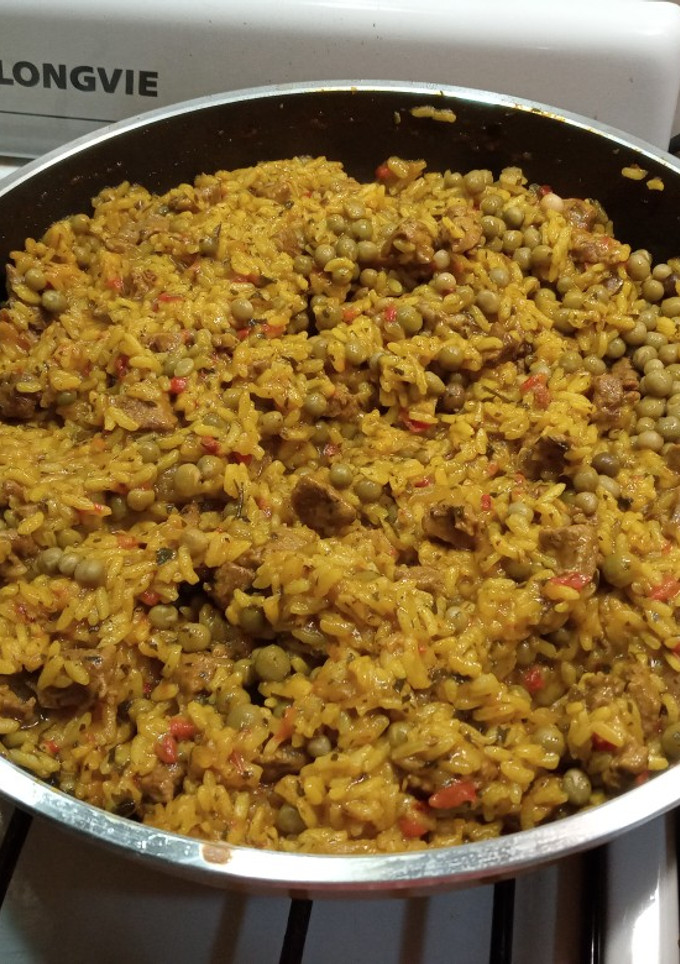 Arroz Al Azafrán Con Carne Receta de Olga B. Gorosito