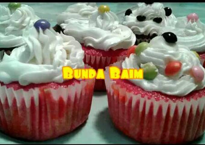 Resep Cup cake simple oleh Bunda Baim - Cookpad
