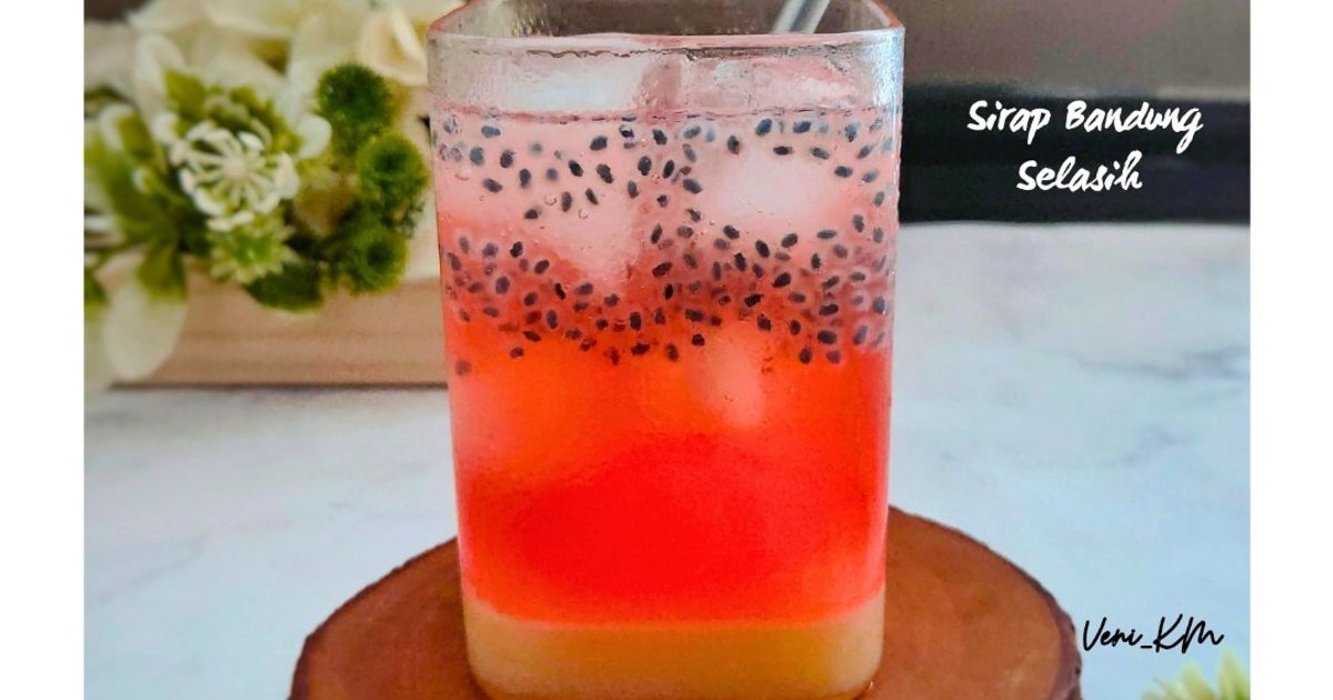 Resep Sirap Bandung Selasih oleh Veni KM - Cookpad