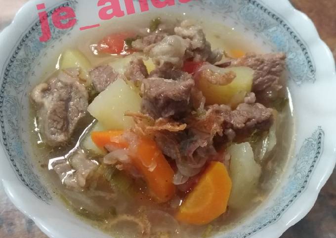 Resep Sop Daging Simple oleh Anda - Cookpad