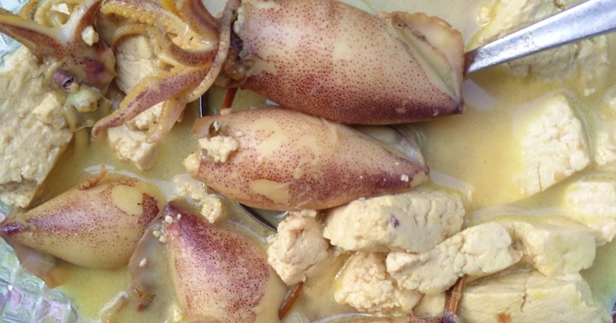 Resep Gulai cumi isi tahu oleh 🍑 Nia 🎨 - Cookpad