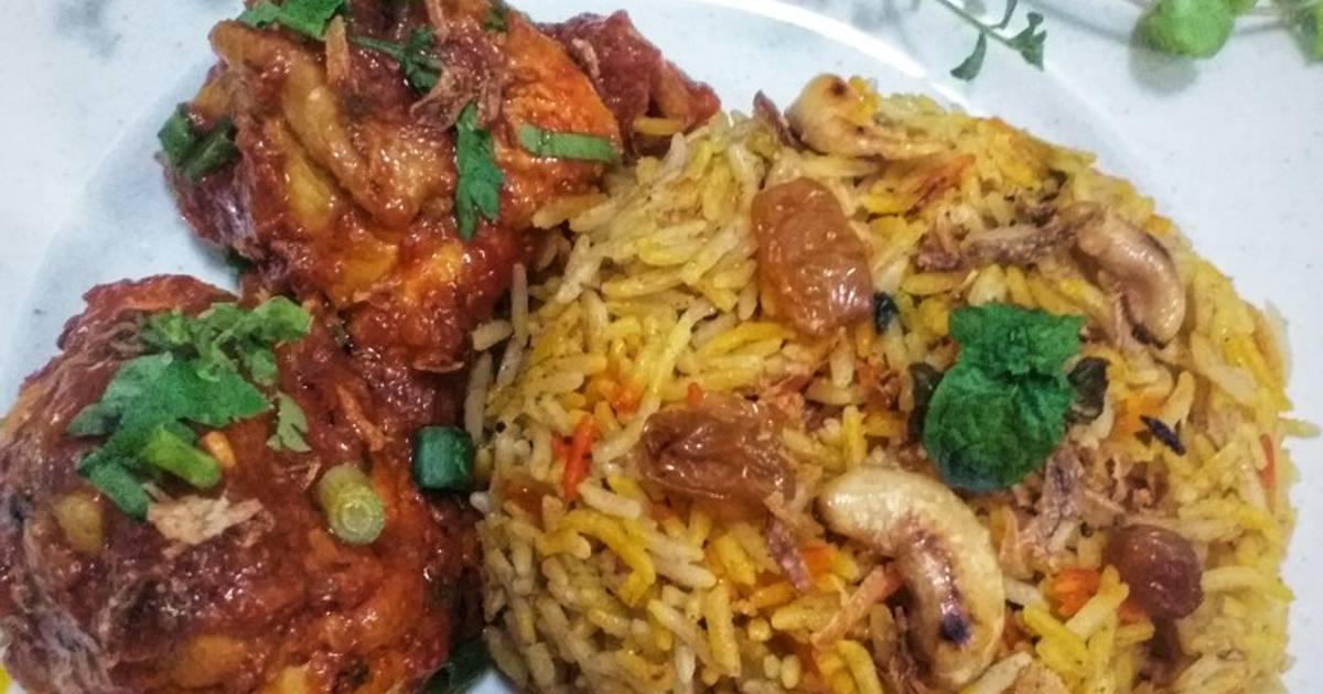 Resipi Nasi Beriani Simple & Ayam Masak Merah oleh Adawiyah Mohd Sharun ...