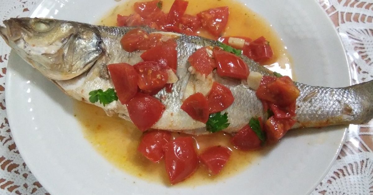 Sea Bass In Acqua Pazza Recipe by Rosanna Piemontese